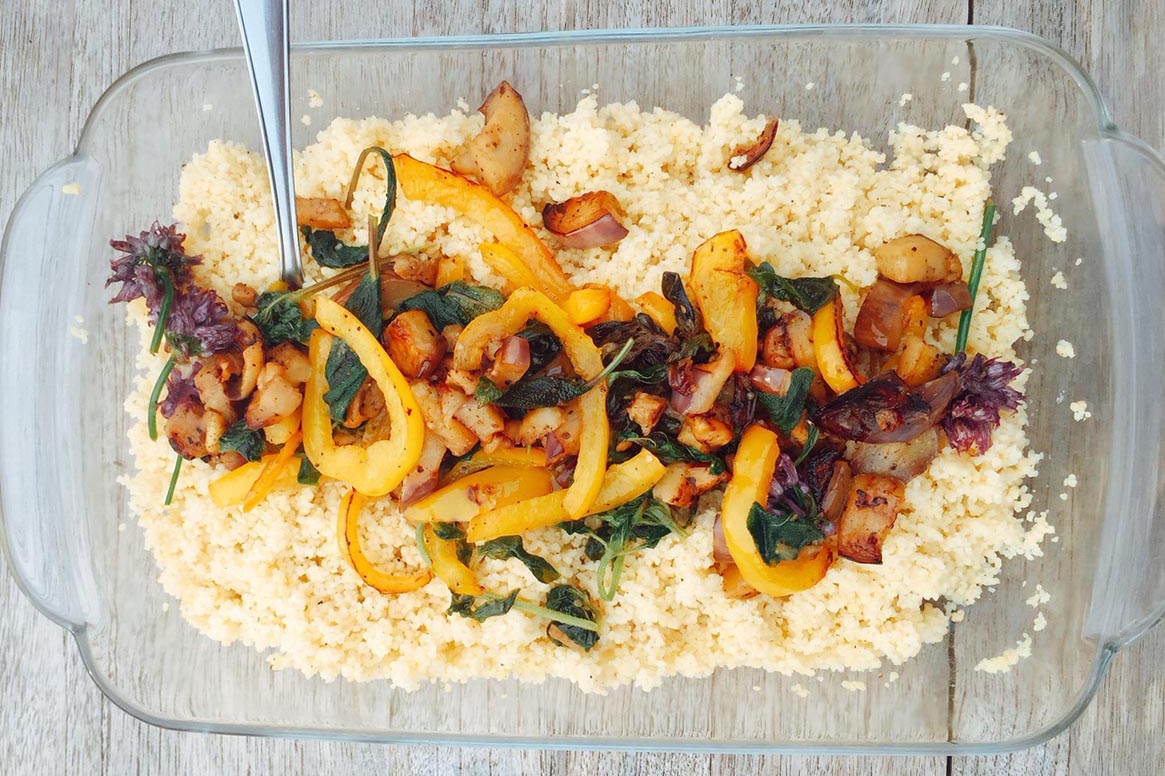 Salade de semoule aux légumes grillées – FouettMagic